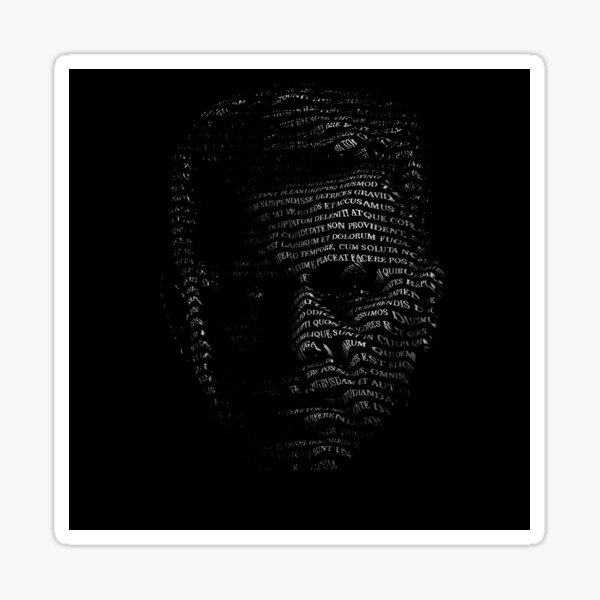 "Man behind text" Sticker for Sale by ecclesiastul | Redbubble