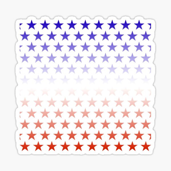 "Patriotical Pattern - Red White and Blue" Sticker for Sale by Demna-S ...