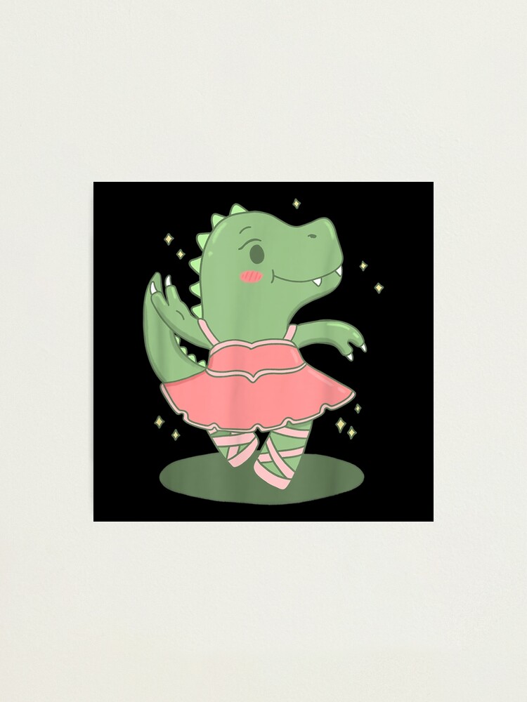 Lámina fotográfica «Bailarina de dinosaurio T-Rex para bailarina de ...