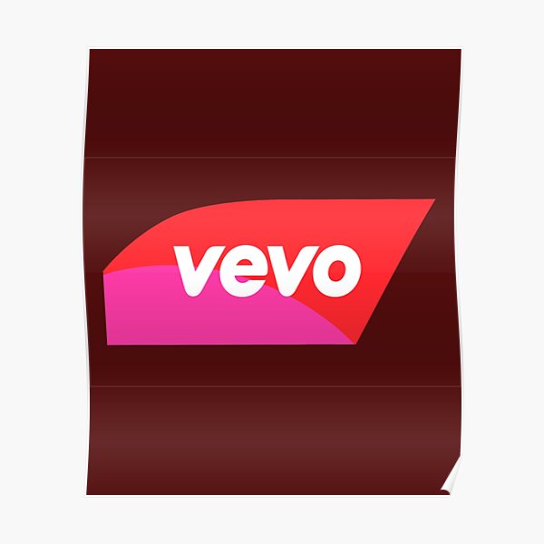 "Vevo logo " Poster for Sale by StewarGoldwin | Redbubble