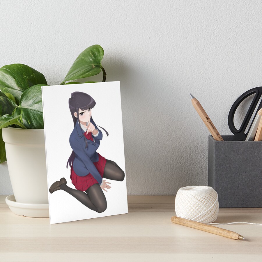 "Komi-san " Art Board Print for Sale by WaifuCenter | Redbubble