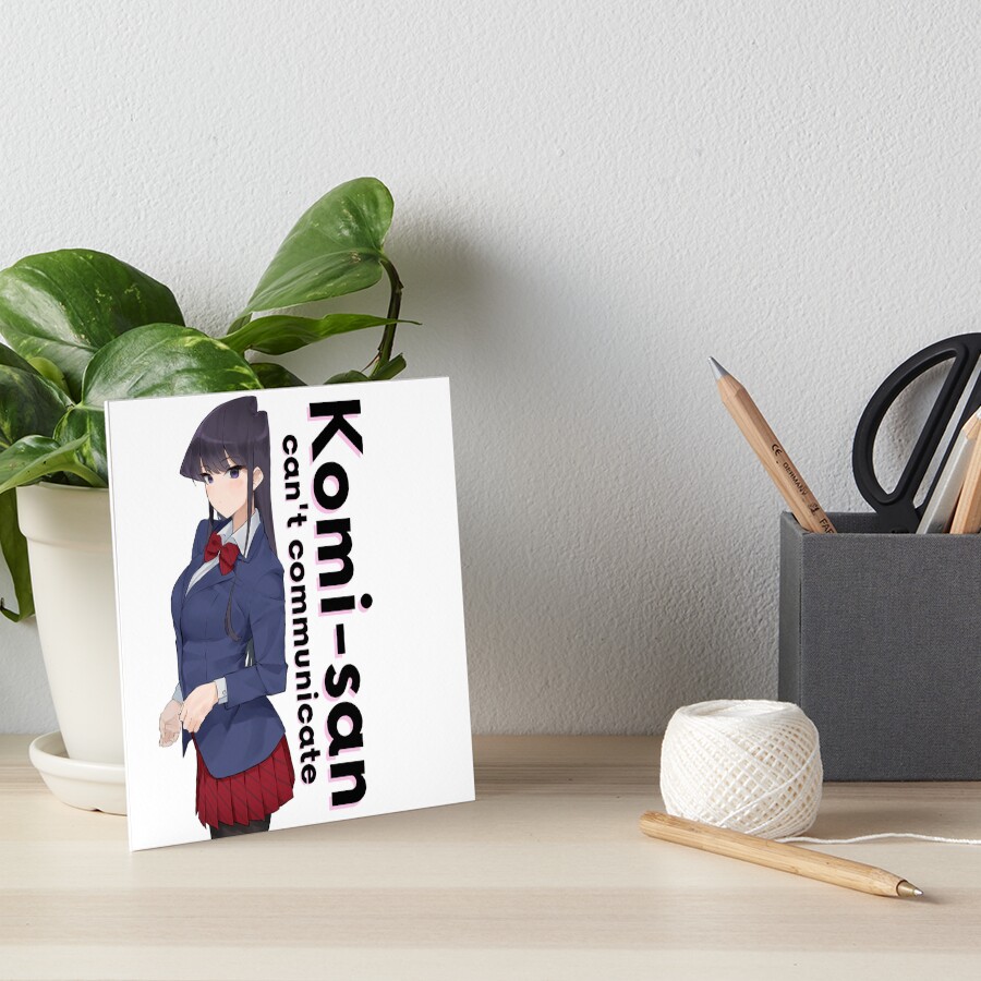 "Komi-san " Art Board Print for Sale by WaifuCenter | Redbubble