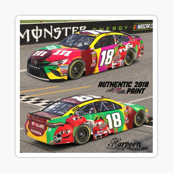 "kyle busch racing" Sticker for Sale by geisya | Redbubble