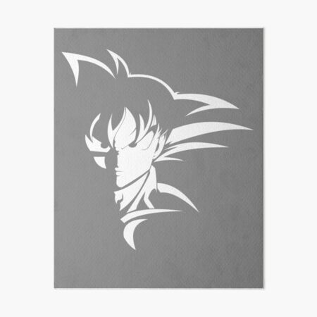 "dragon ball z "white goku" (super saiyan)" Art Board Print for Sale by ...