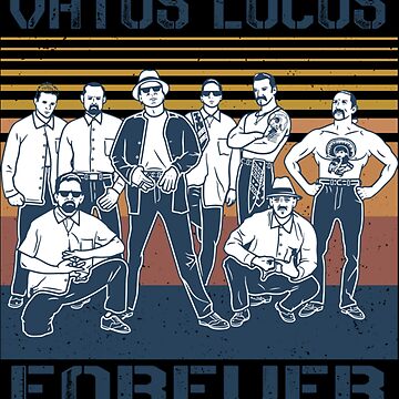 "Vatos locos forever - Blood " Sticker for Sale by WoodwardJess | Redbubble