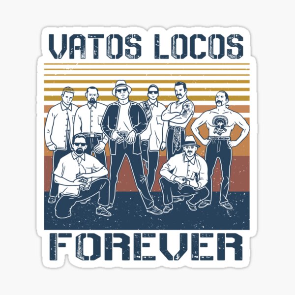 "Vatos locos forever - Blood " Sticker for Sale by WoodwardJess | Redbubble