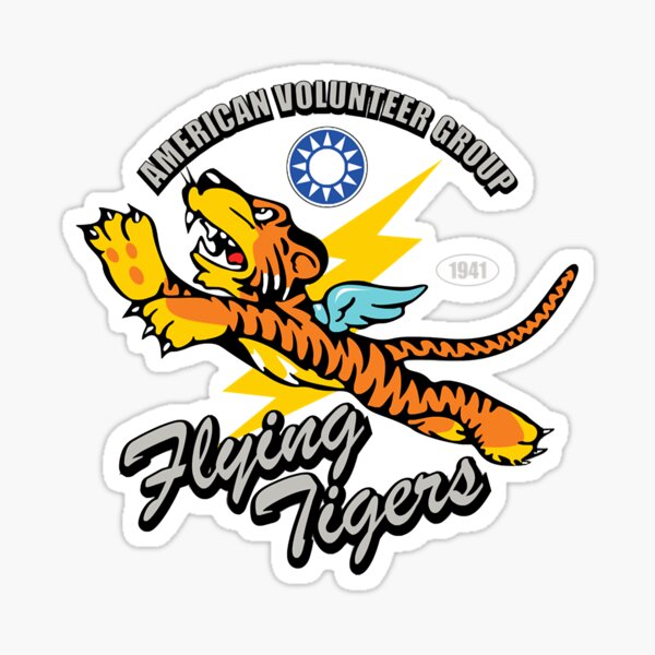 "Flying Tigers " Sticker for Sale by Joejason302 | Redbubble