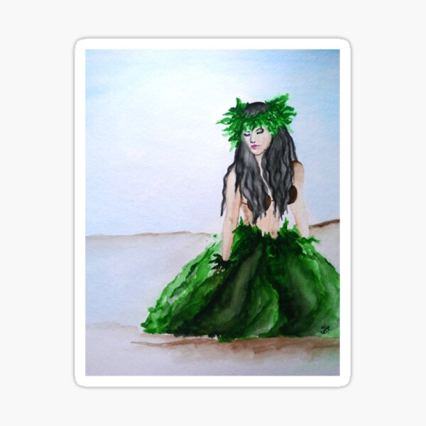 "Hula girl" Sticker for Sale by retekpsisaakd | Redbubble