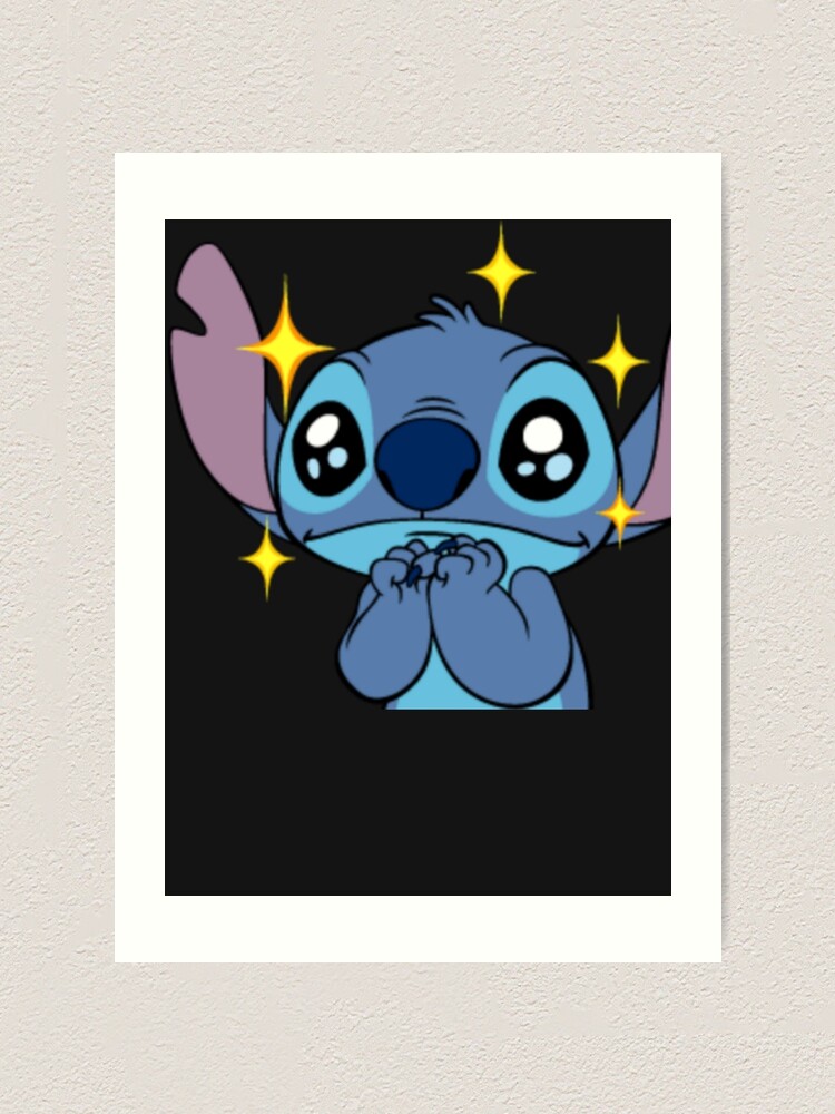 "Copy of lilo and stitch Cute FACE stars" Art Print for Sale by ...