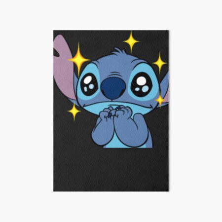 "Copy of lilo and stitch Cute FACE stars" Art Board Print for Sale by ...