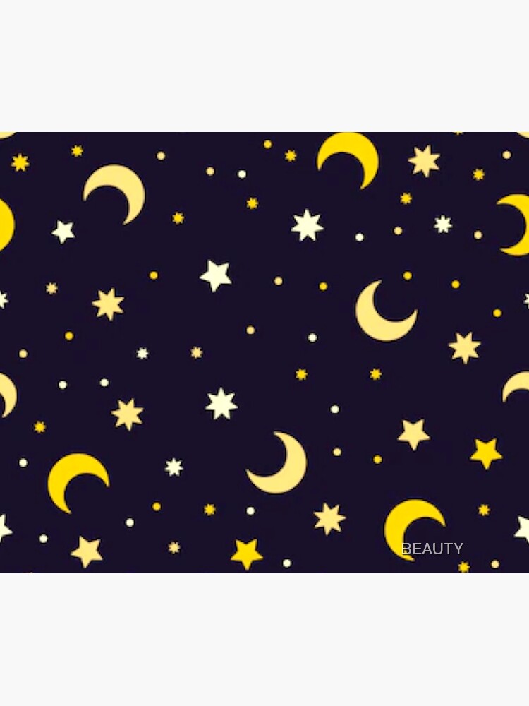 " Cool Moons and stars seamless patterns" Poster for Sale by ...