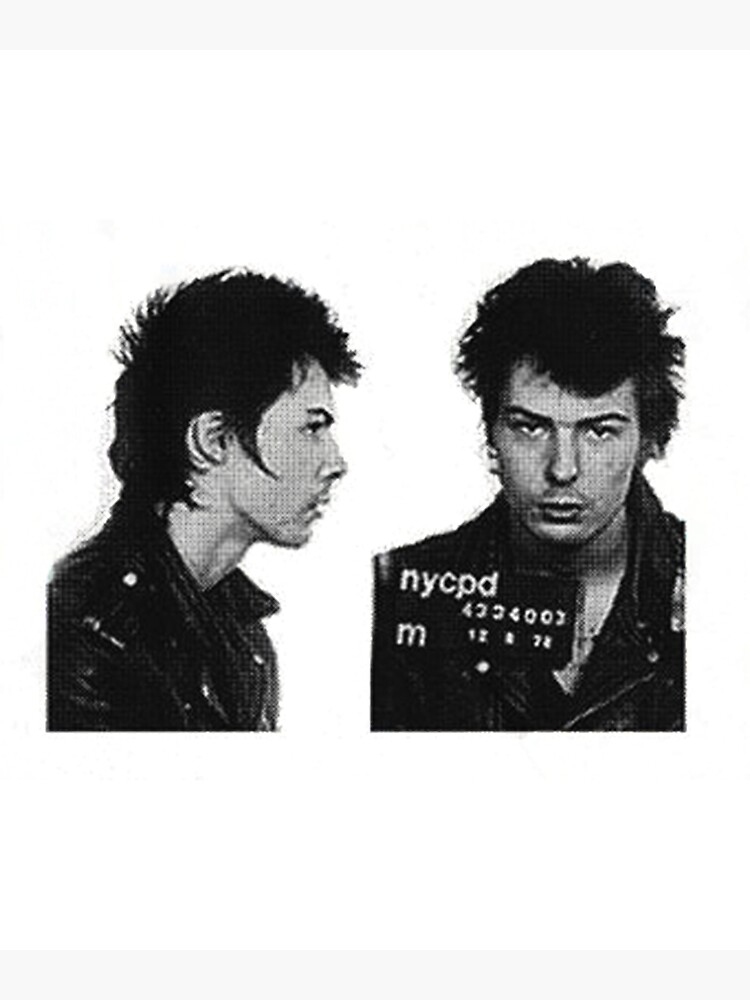 Lienzo «Sid Vicious Mugshot - punk, rock, años 70, ramones, choque ...
