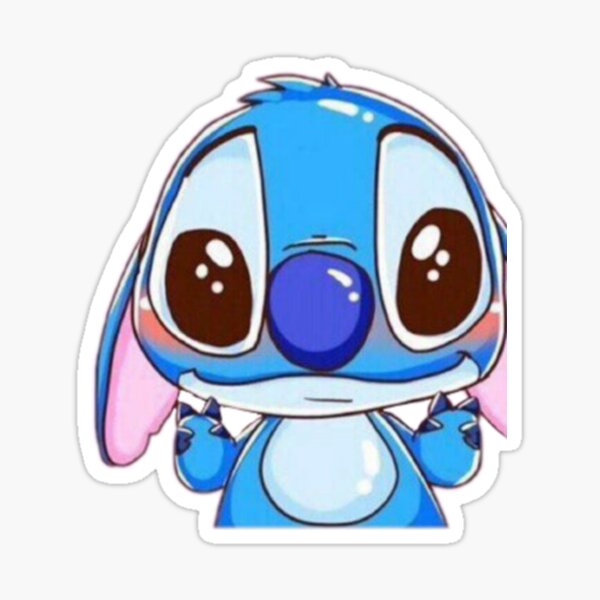 "CUTE lilo and stitch FACE" Sticker for Sale by wengeloy | Redbubble