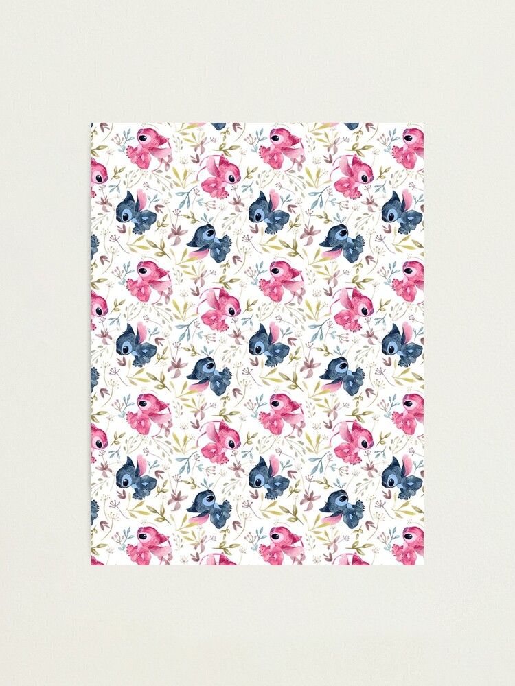 "Lilo and Stitch digital paper, Magic Kingdom, Tropical floral digital ...