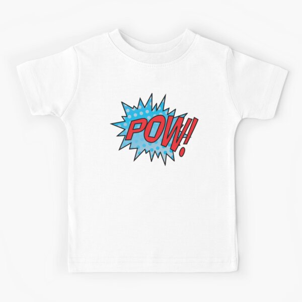 "Pow! Action Bubble Golden Age Comics Power Emoticon" Kids T-Shirt by ...