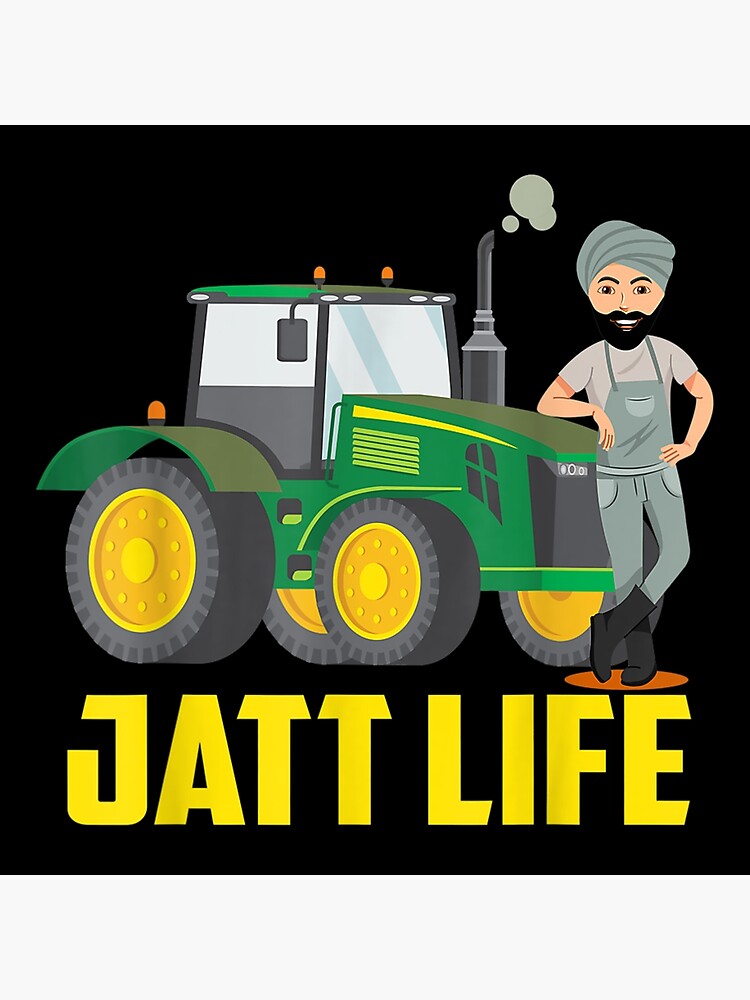 "Uncle Jee Punjabi Farmer Jatt Life Tractor" Poster for Sale by ...