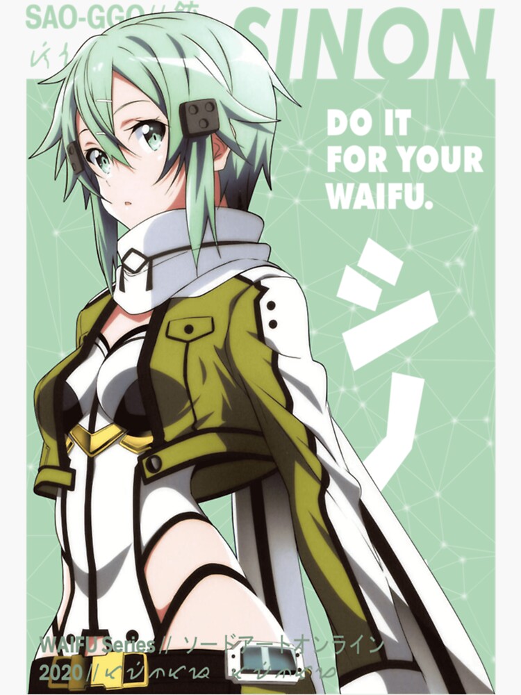 "Sword Art Online - Sinon Classic " Sticker for Sale by keiterstuve0 ...