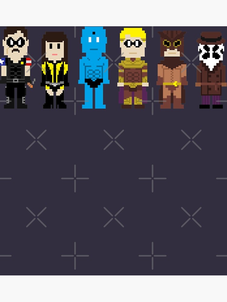 "Music Retro 8-Bit Super Heroes 4 The Watch Guys" Art Print for Sale by ...