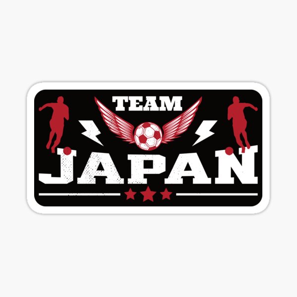 "Team Japan Football World Cup Supporter" Sticker for Sale by ...