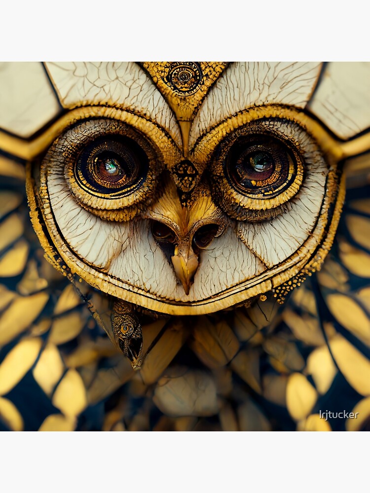 "Psychedelic Owl #3 | Owl | Bird Of Prey | Gustav Klimt | Alphonse ...