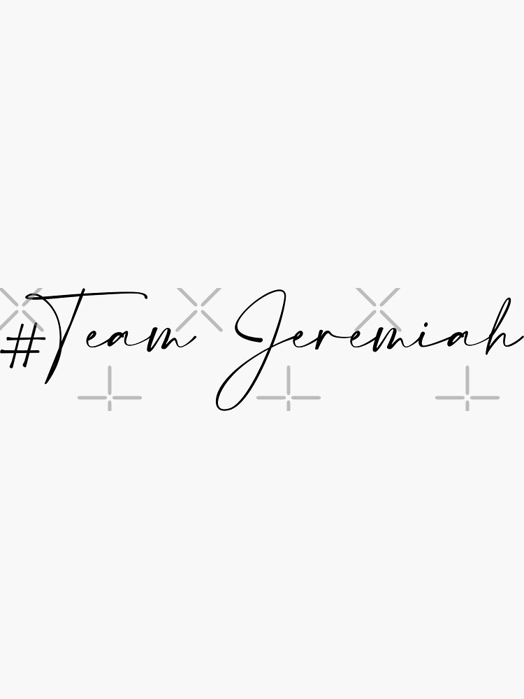 "Team Jeremiah and Belly" Sticker for Sale by brookiecookie37 | Redbubble