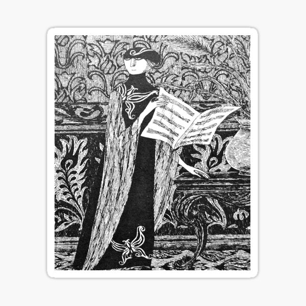 "edward gorey" Sticker for Sale by Flamingomom | Redbubble