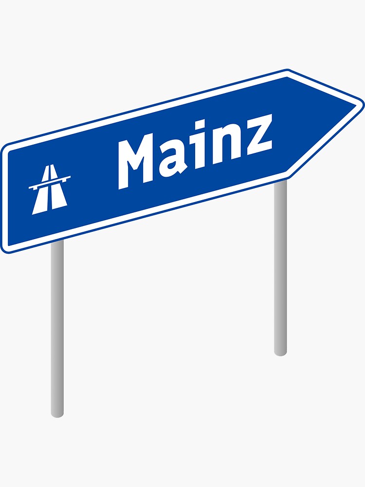"Mainz" Sticker by WordsMaps | Redbubble