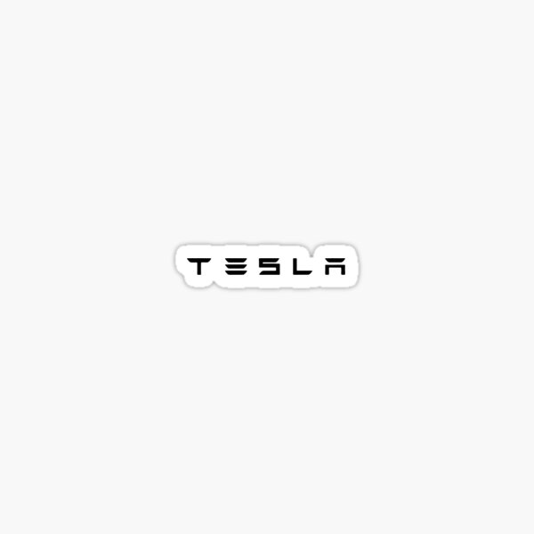 "Tesla logo" Sticker for Sale by TeslaMotion | Redbubble