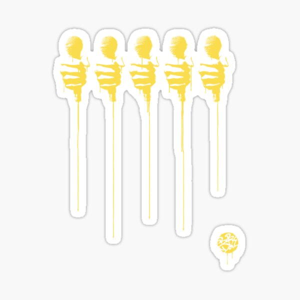 "Five Mics E" Sticker for Sale by retkaeugieb | Redbubble