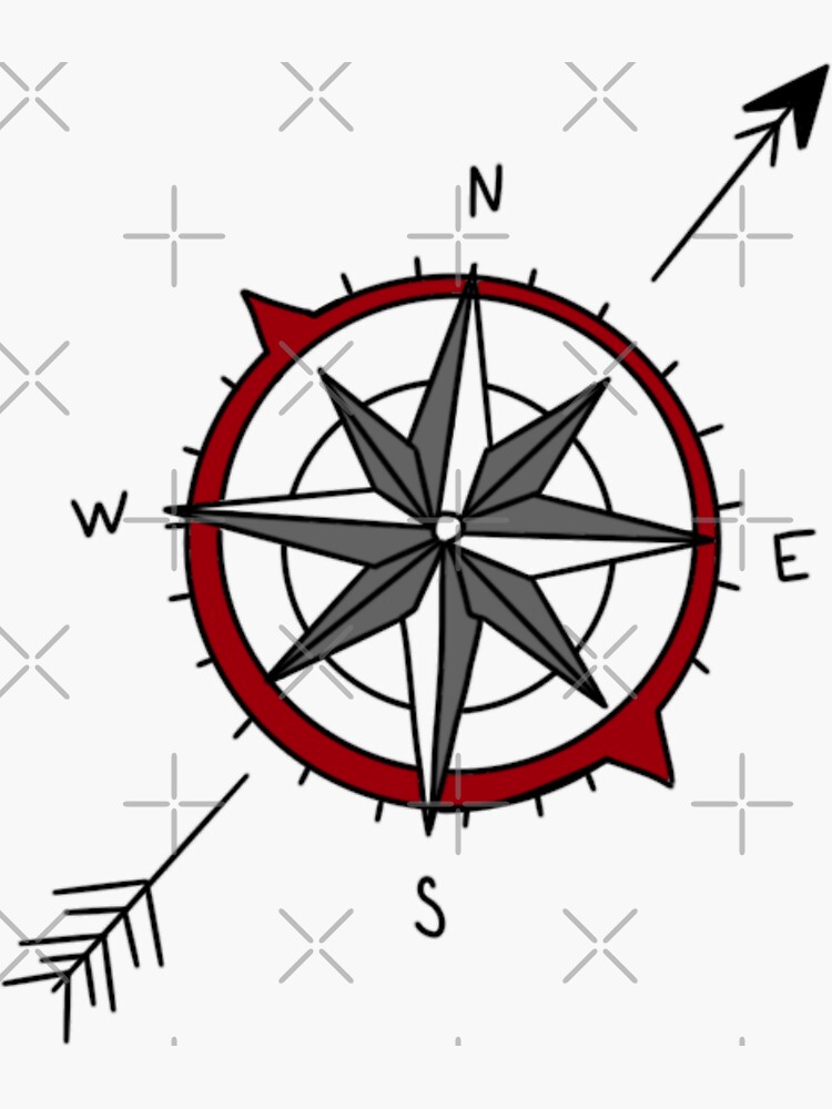 "[SKZ] Stray Kids compass" Sticker for Sale by helianthussun | Redbubble