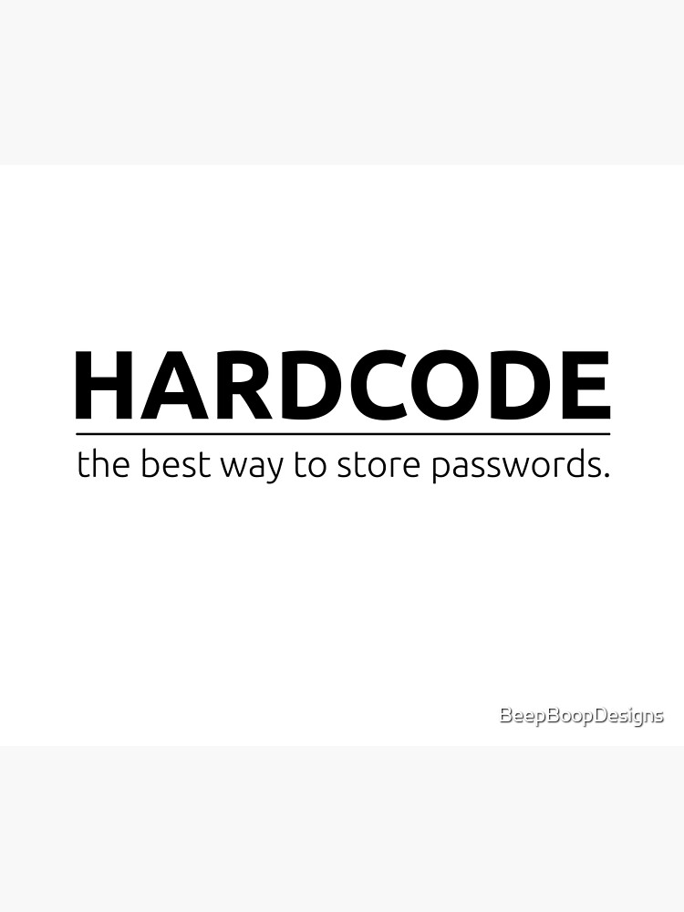 "What is hardcode?" Poster for Sale by BeepBoopDesigns | Redbubble