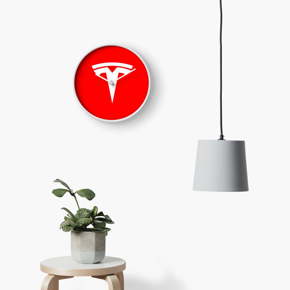 "Tesla logo" Sticker by TeslaMotion | Redbubble