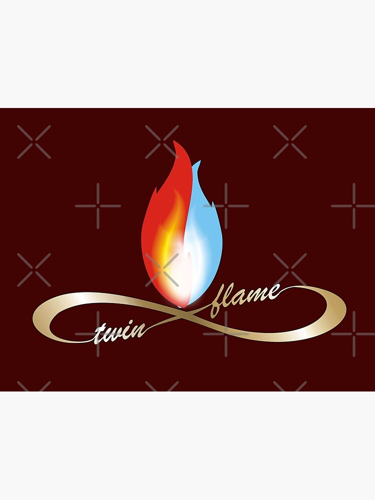 Impression photo « Calligraphie de la flamme jumelle à l'intérieur du ...