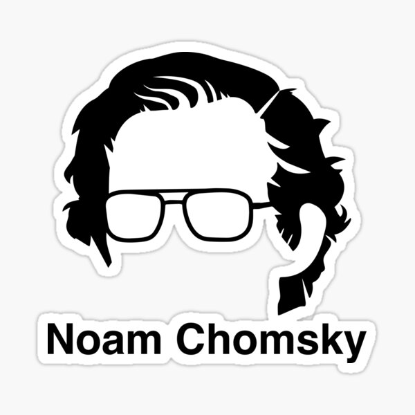 "Noam Chomsky" Sticker for Sale by PixelBuilder | Redbubble