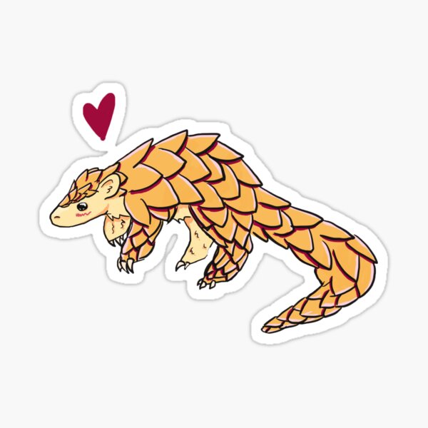 "Lovely Little Pangolin" Sticker for Sale by CloudWalkerDsgn | Redbubble
