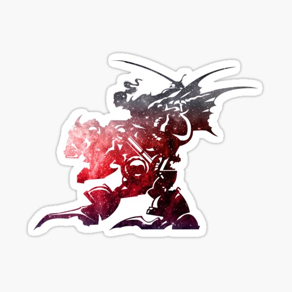 "Galaxy FF6 Black" Sticker for Sale by DRKNT | Redbubble