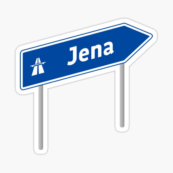 "Jena" Sticker for Sale by WordsMaps | Redbubble