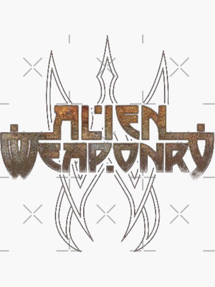 "Alien Weaponry merch" Sticker for Sale by Hanagrail | Redbubble