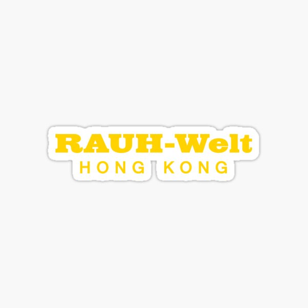 Rauh Welt Stickers | Redbubble