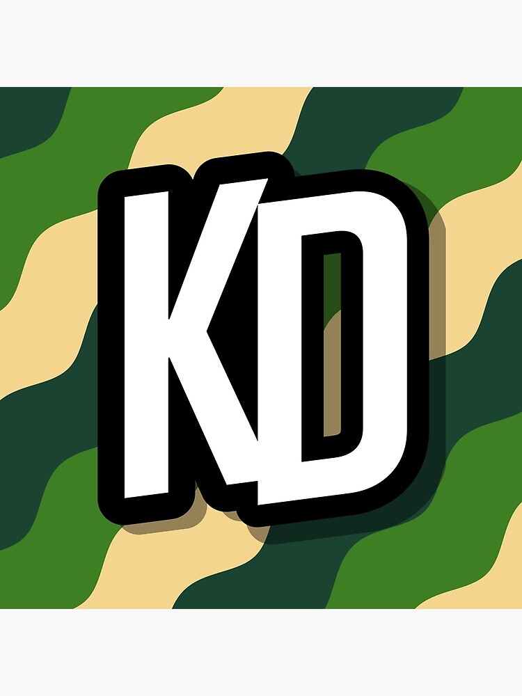 "KD Name Initial Logo" Poster for Sale by Colormastery | Redbubble