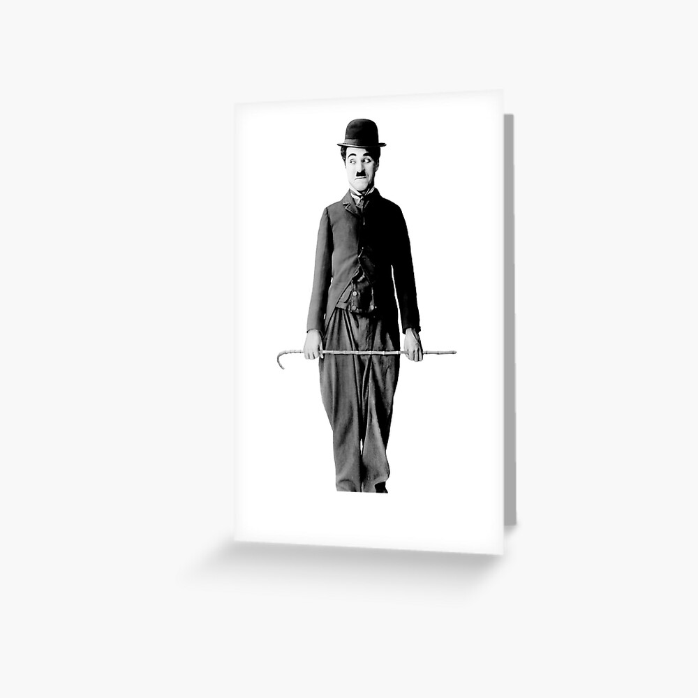 "Charlie Chaplin - The Tramp" Greeting Card for Sale by chaplinofficial ...
