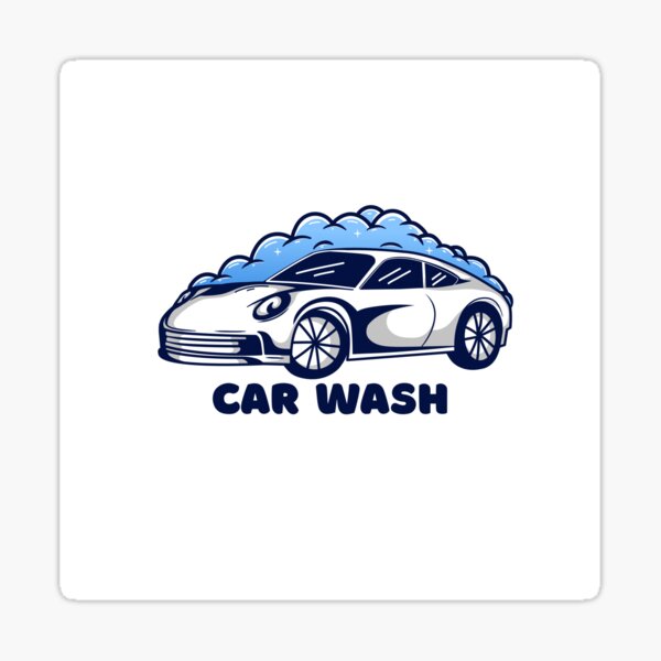 "car wash" Sticker for Sale by jadjido | Redbubble