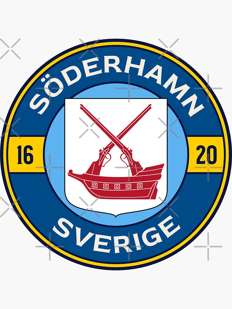 "Söderhamn, Sverige - White font" Sticker for Sale by PosiDesigns ...