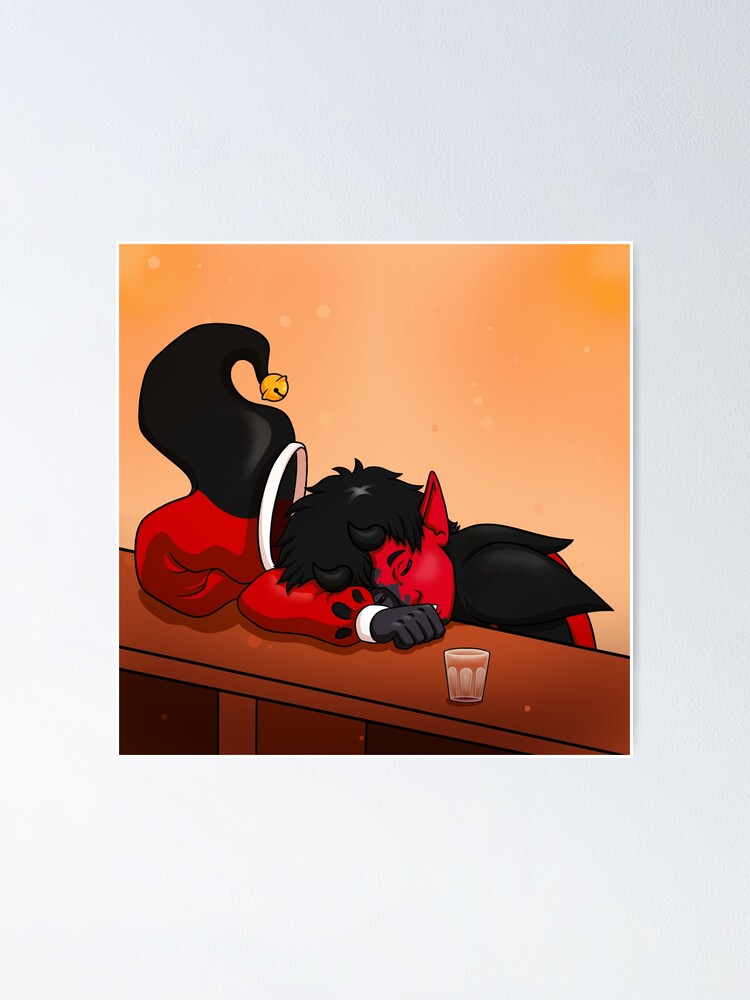 "Tiefling Bard Jester Sleeping" Poster for Sale by MagnificentBean ...