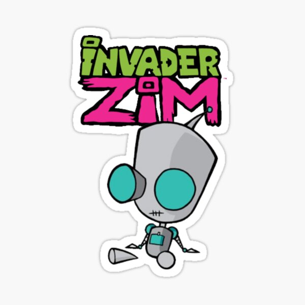 "Gir - Invader Zim Nickelodeon Kids Cartoon Characters" Sticker by ...