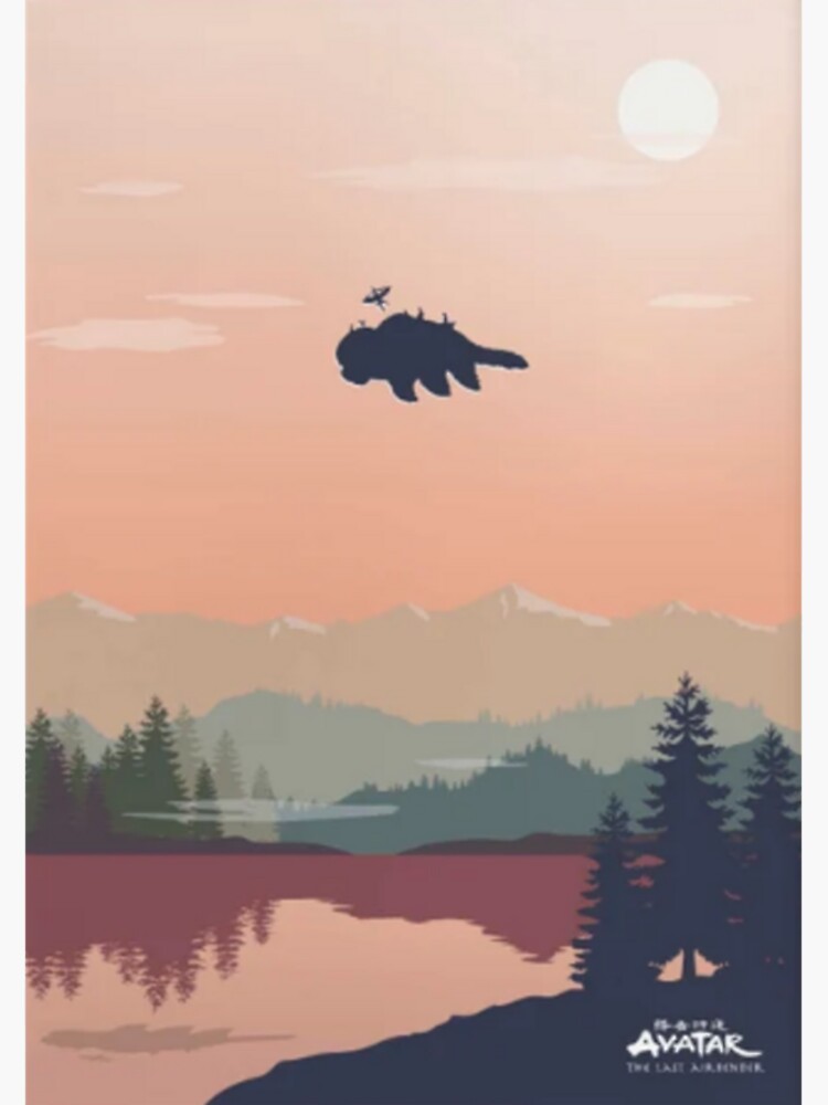 "Avatar The Last Airbender Flying Appa " Sticker for Sale by ...