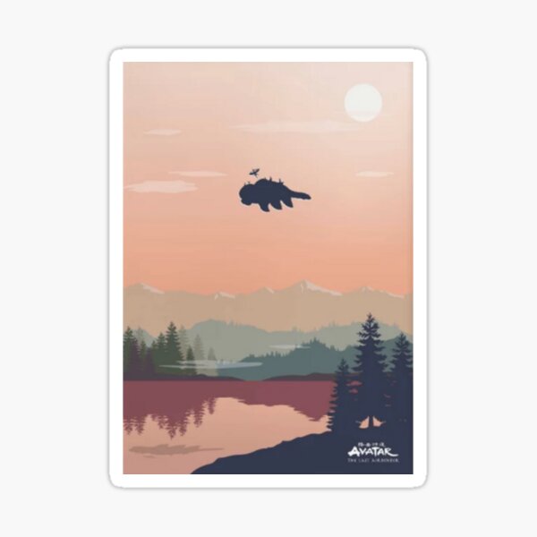 "Avatar The Last Airbender Flying Appa " Sticker for Sale by ...