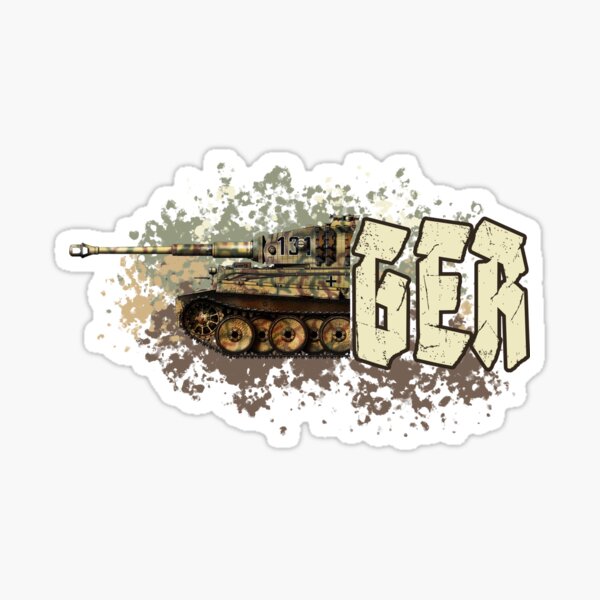 "WWII Tiger Tank " Sticker for Sale by totemsofwar | Redbubble