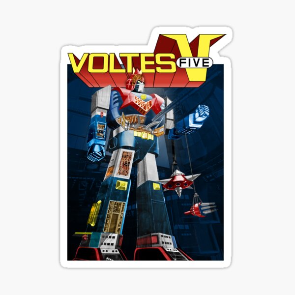 "Voltus V Japanese Mecha Classic" Sticker for Sale by KIshirt | Redbubble