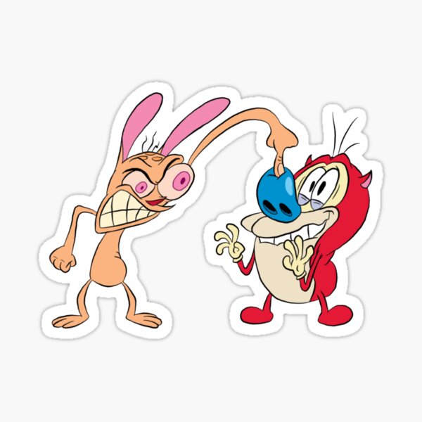" The Ren & Stimpy Show" Sticker for Sale by vivodi111 | Redbubble